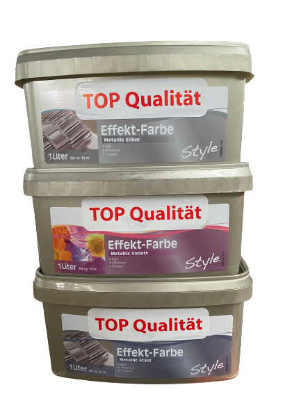 Genius Metallic Effekt Farbe Seidenglänzend 1 L (Farbwahl) | Deutscher ...