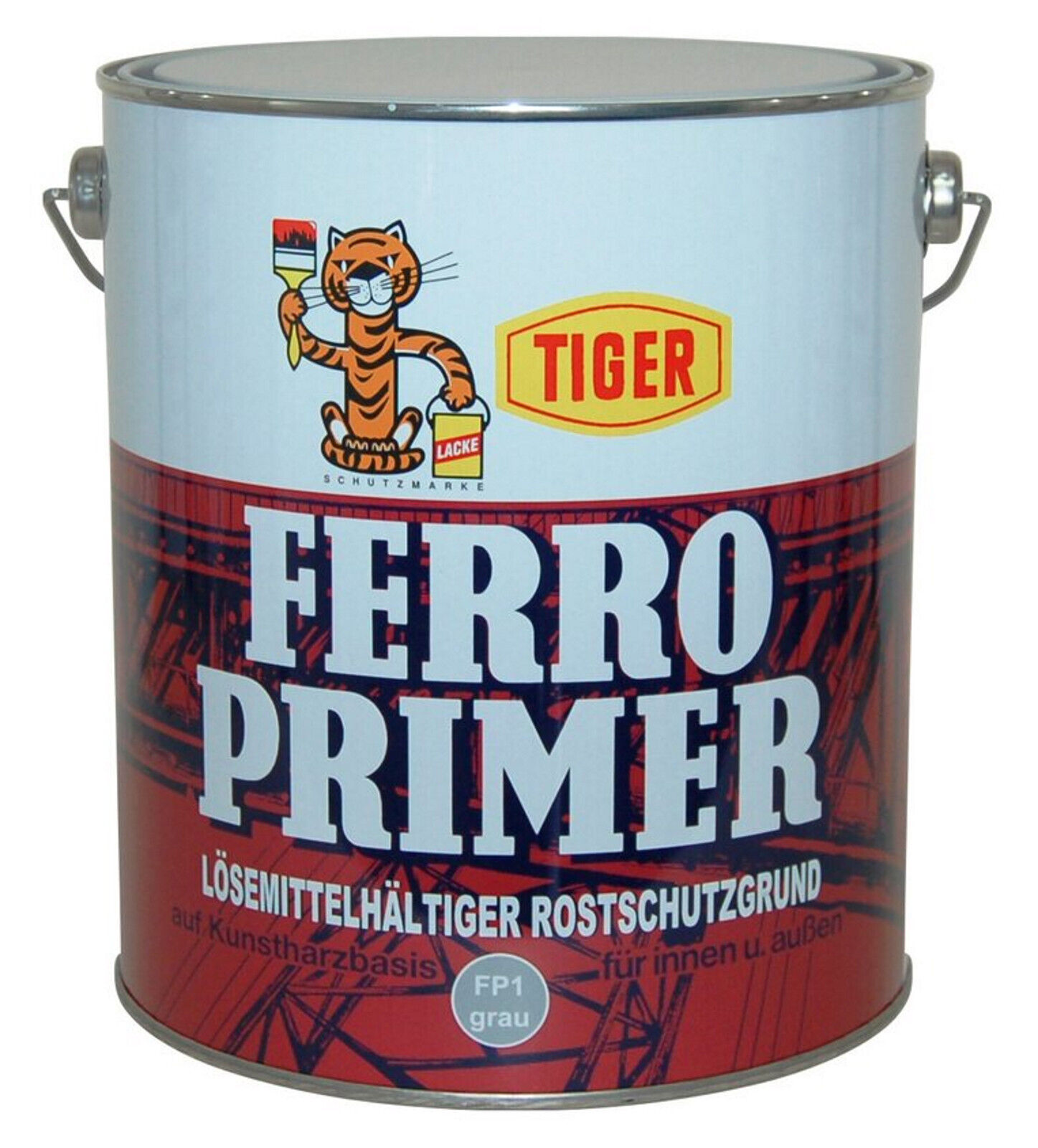 Tiger Ferro Primer Rostschutzgrund Kunstharzbasis Innen Außen 5 Kg ...